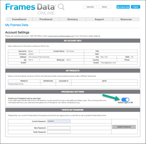 Safety Login: Extra PriceSearch Sign-On Now Optional