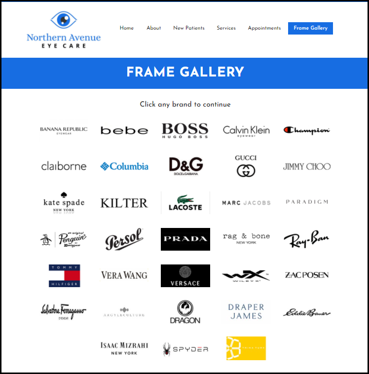 How to make an interactive page of brand logos