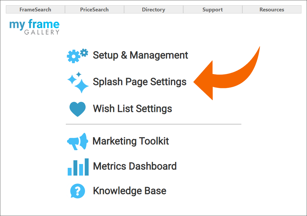 Upload Custom Splash Page Art
